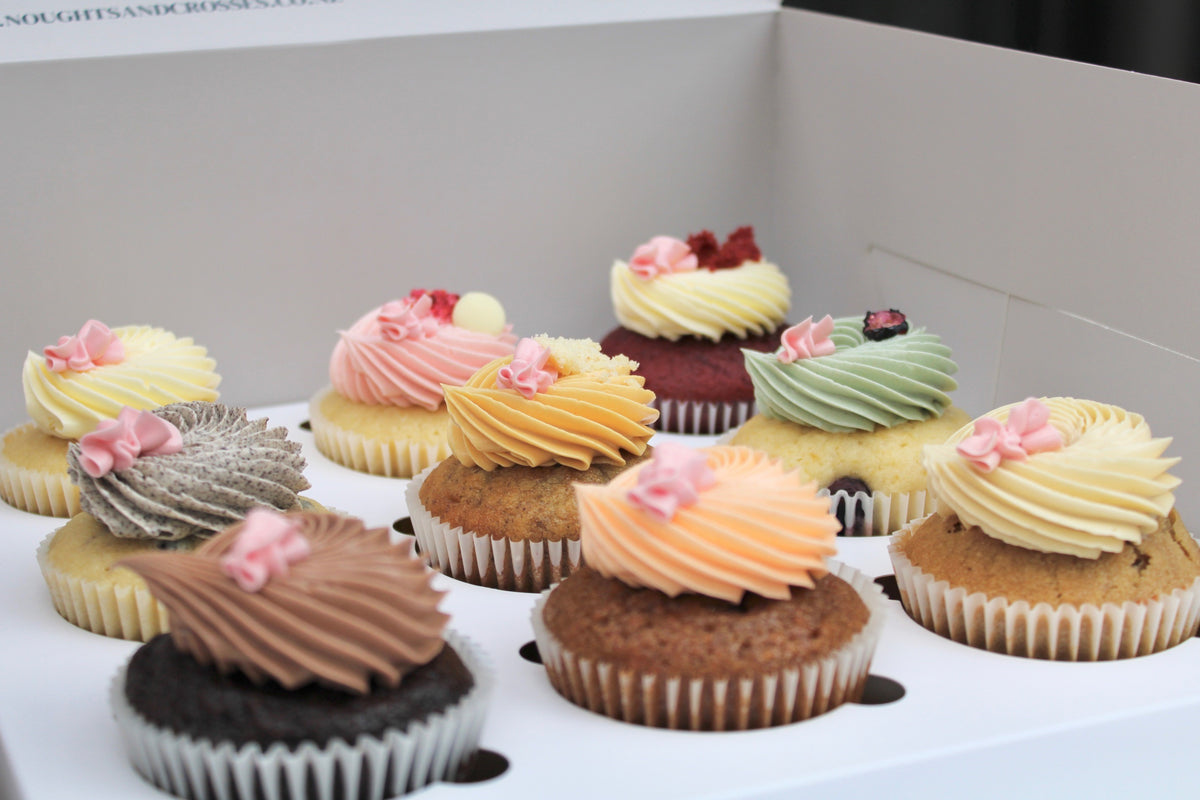 Signature Cupcakes - Assorted box of 9 (Standard Size) | Noughts ...