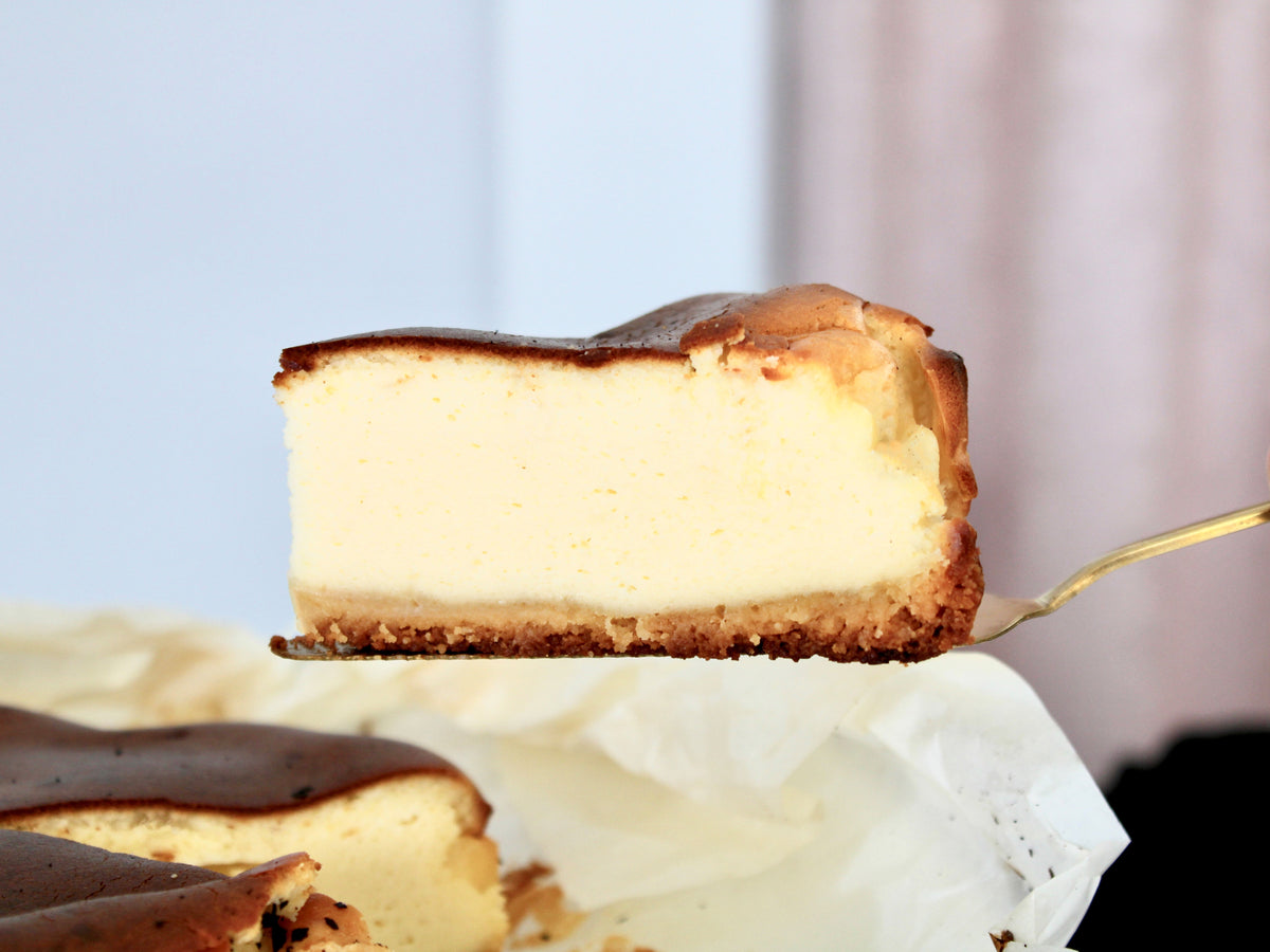 Burnt Basque Cheesecake - Small Feeds 4 to 6 | Noughts & Crosses Cake ...